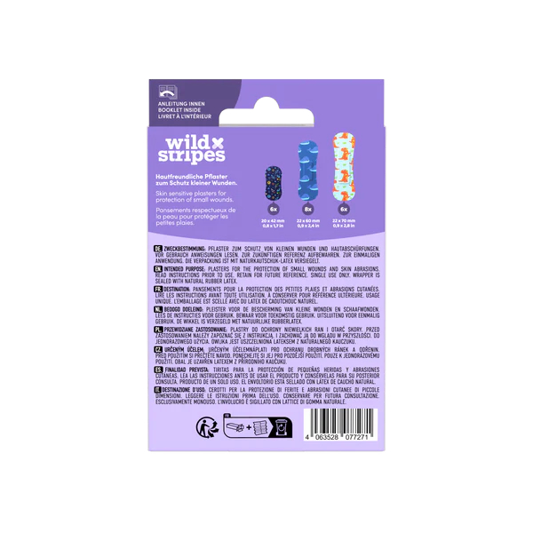 Wild Stripes พลาสเตอร์ พลาสเตอร์ลายน่ารัก รุ่น Kids sensitive สี Space